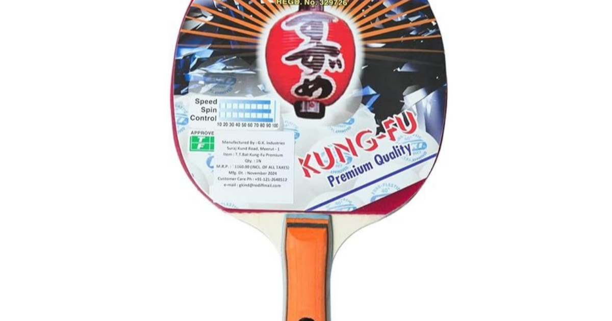 Buy GKI Kung Fu (Coloured Handle) Table Tennis Bat Online-SCS Sports