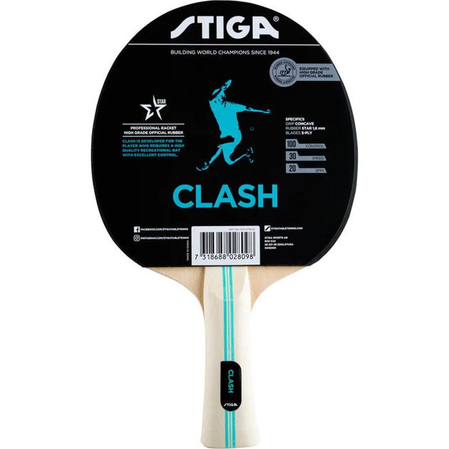 Buy Stiga Hobby (Clash) Table Tennis Bat Online-SCS Sports